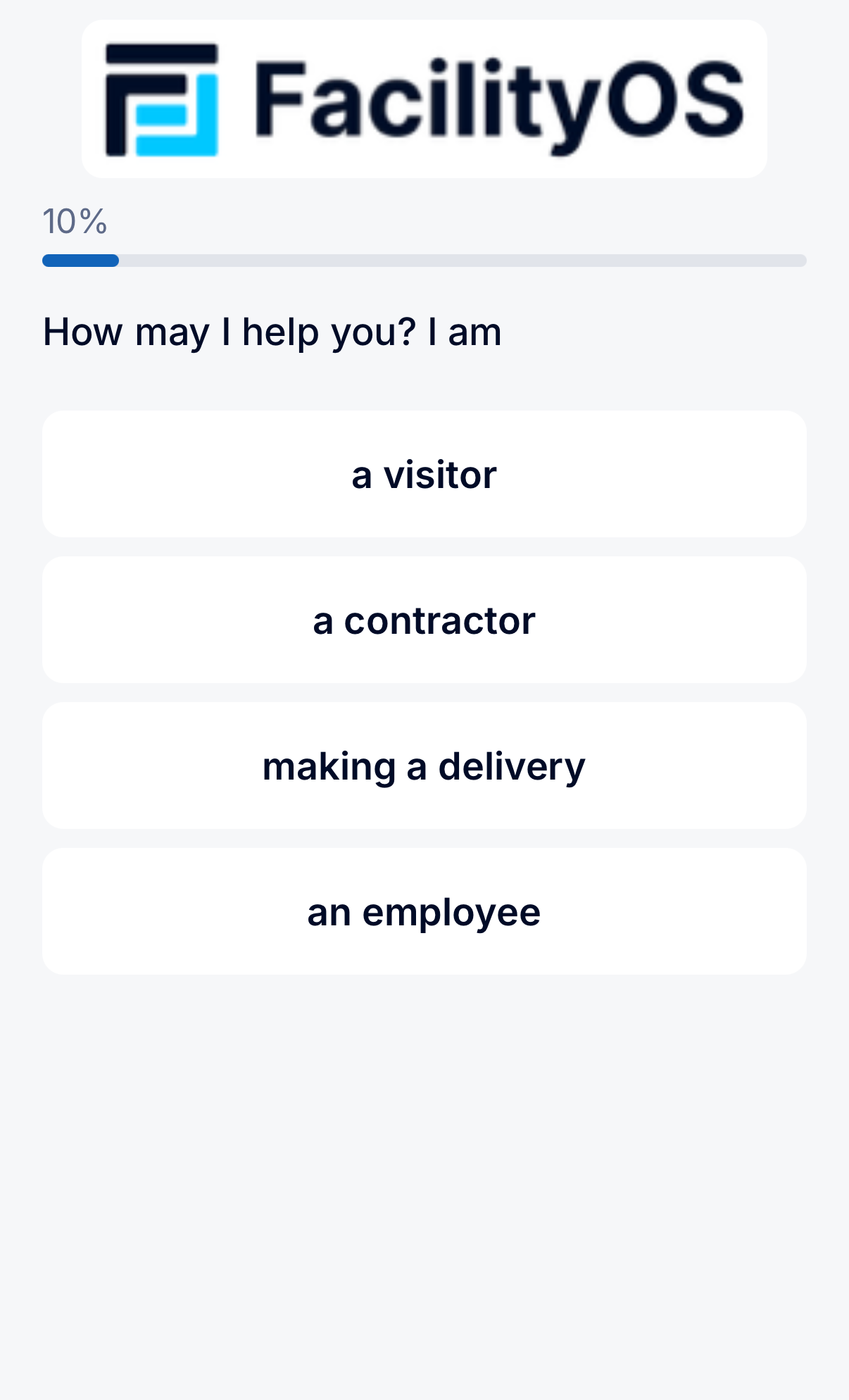 FacilityOS Touchless Sign-In: Walk-in Visitors – FacilityOS Help Center